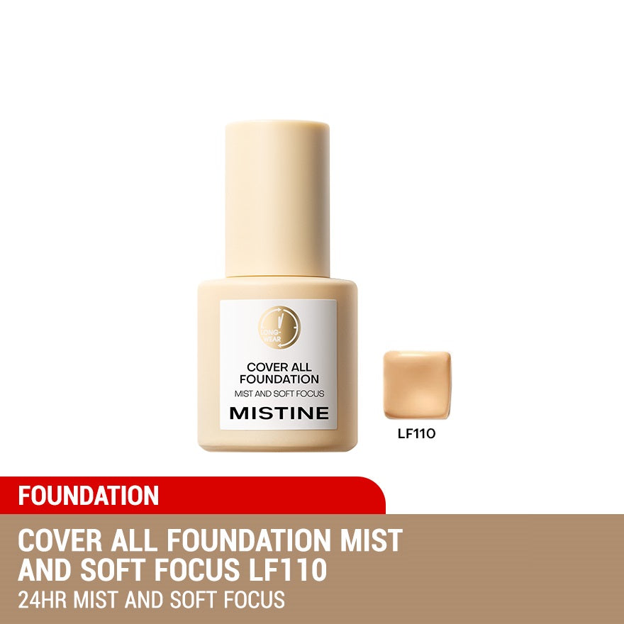 Mistine Cover All Foundation 30g (Limpid And Soft Focus / Mist And Sof ...
